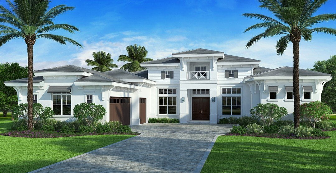 013-4068: Beach & coastal Luxury 4 Bed, 5 Bath Luxury Home Plan, 4068 ...