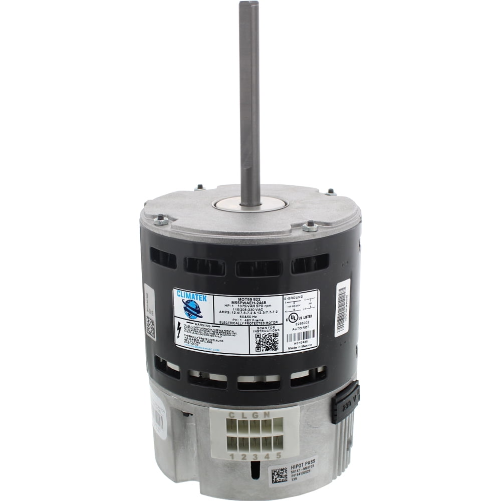 0131F00334C - ClimaTek Upgraded X13 Furnace Blower Motor 1 HP Fits ...
