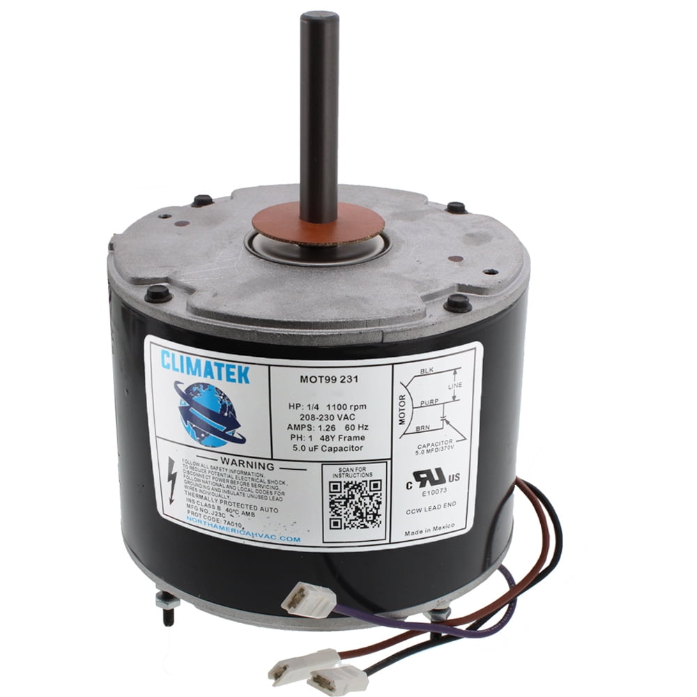 0131M00018PSP - ClimaTek Upgraded 1/4 HP Condenser Fan Motor Replaces ...