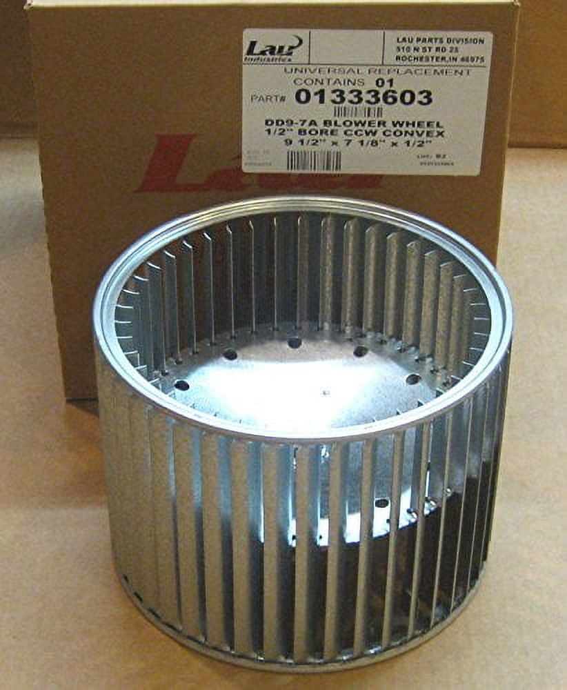013336-03 DD9-7A Blower Wheel Squirrel Cage 9-1/2" x 7-1/8" x 1/2" CCW ...