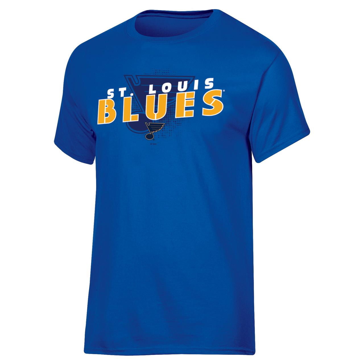 Adult NHL St Louis Blues Short Sleeve Classic Fit Crew Tee - Walmart.com