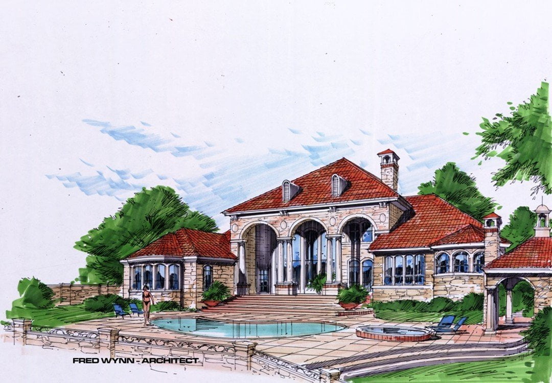015-1010: Luxury Italianate 4 Bed, 6 Bath Luxury Home Plan, 6903 Sq Ft ...