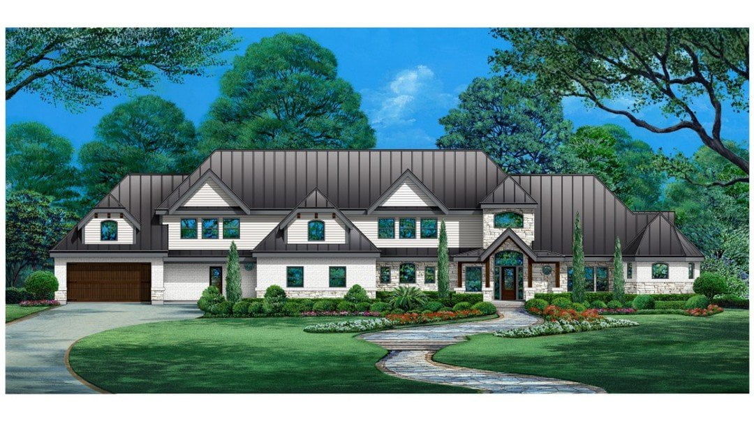 015-1145: Castle 3 Bed, 4 Bath Luxury Home Plan, 5487 Sq Ft: Full ...