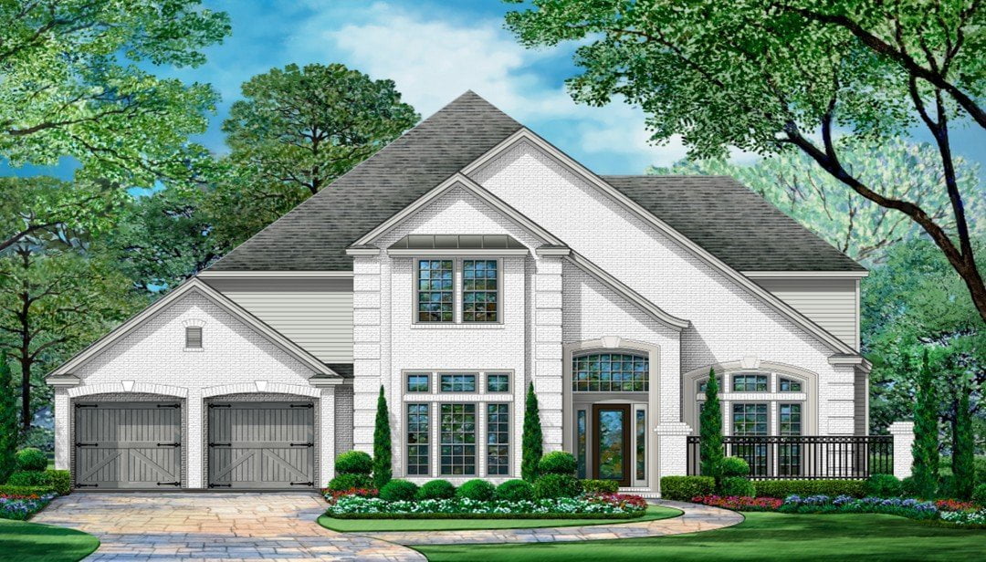 015-1199: European Luxury 4 Bed, 4 Bath Luxury Home Plan, 3828 Sq Ft: Full Blueprints with ...