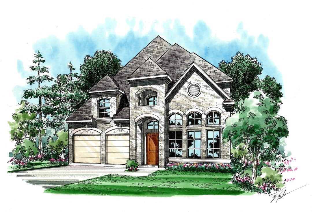 015-1301: Luxury Narrow lot 3 Bed, 4 Bath Luxury Home Plan, 3851 Sq Ft ...