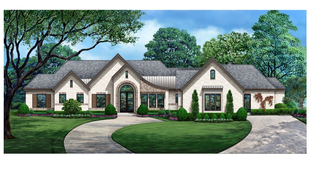 015-7001: Northwest Traditional 4 Bed, 5 Bath Luxury Home Plan, 3835 Sq ...