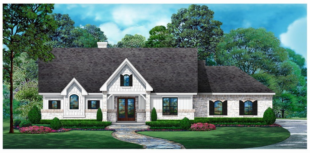 015-954: Ranch 2 Bed, 3 Bath Luxury Home Plan, 1974 Sq Ft: Full ...