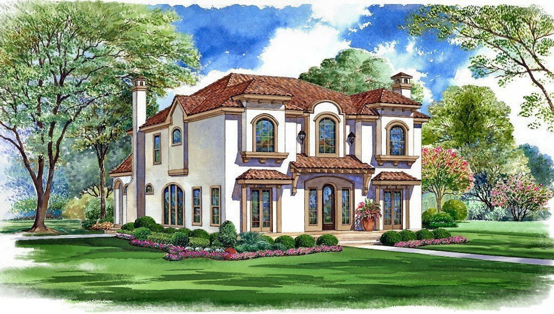 015-961: Luxury Contemporary 5 Bed, 6 Bath Luxury Home Plan, 5131 Sq Ft ...
