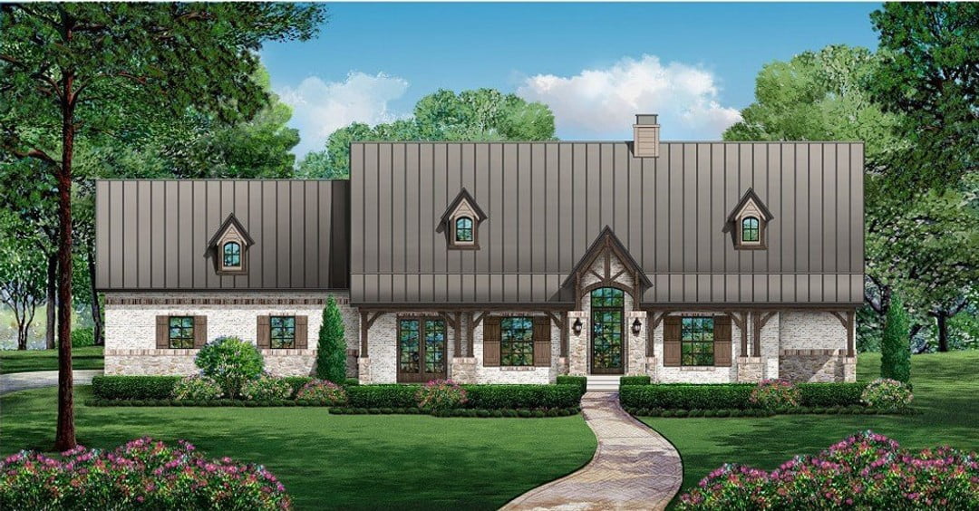 015-971: Luxury Mountain 3 Bed, 4 Bath Luxury Home Plan, 2668 Sq Ft: Full Blueprints with ...
