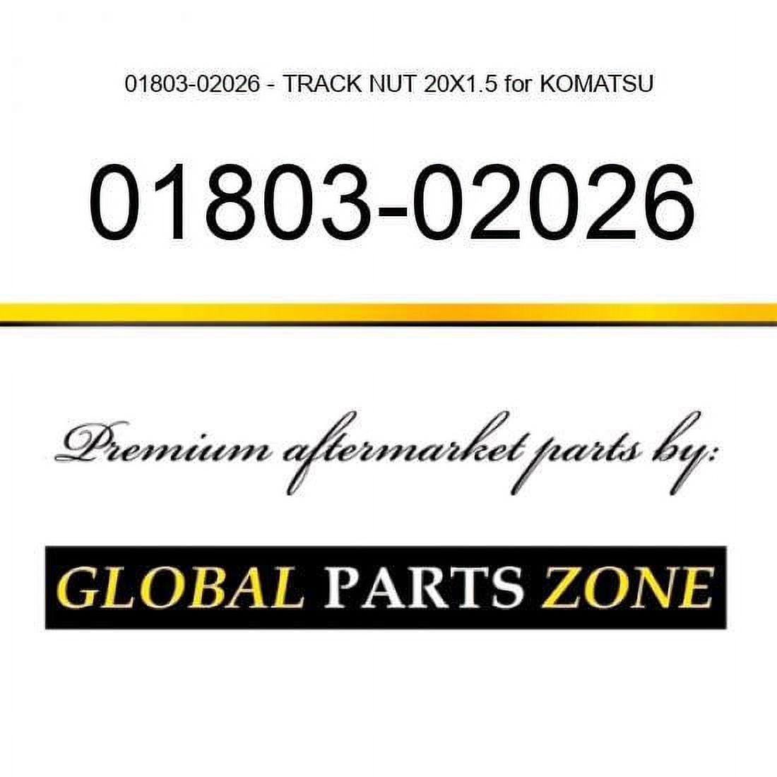 01803-02026 - TRACK NUT 20X1.5 for KOMATSU - Walmart.com