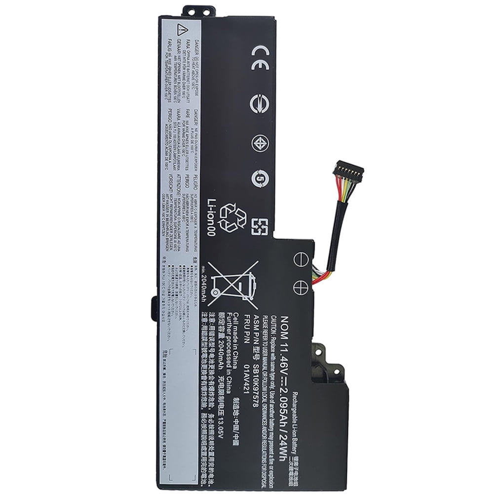 01AV419 SB10K97576 Laptop Battery 24Wh for Lenovo ThinkPad T470 A475 ...