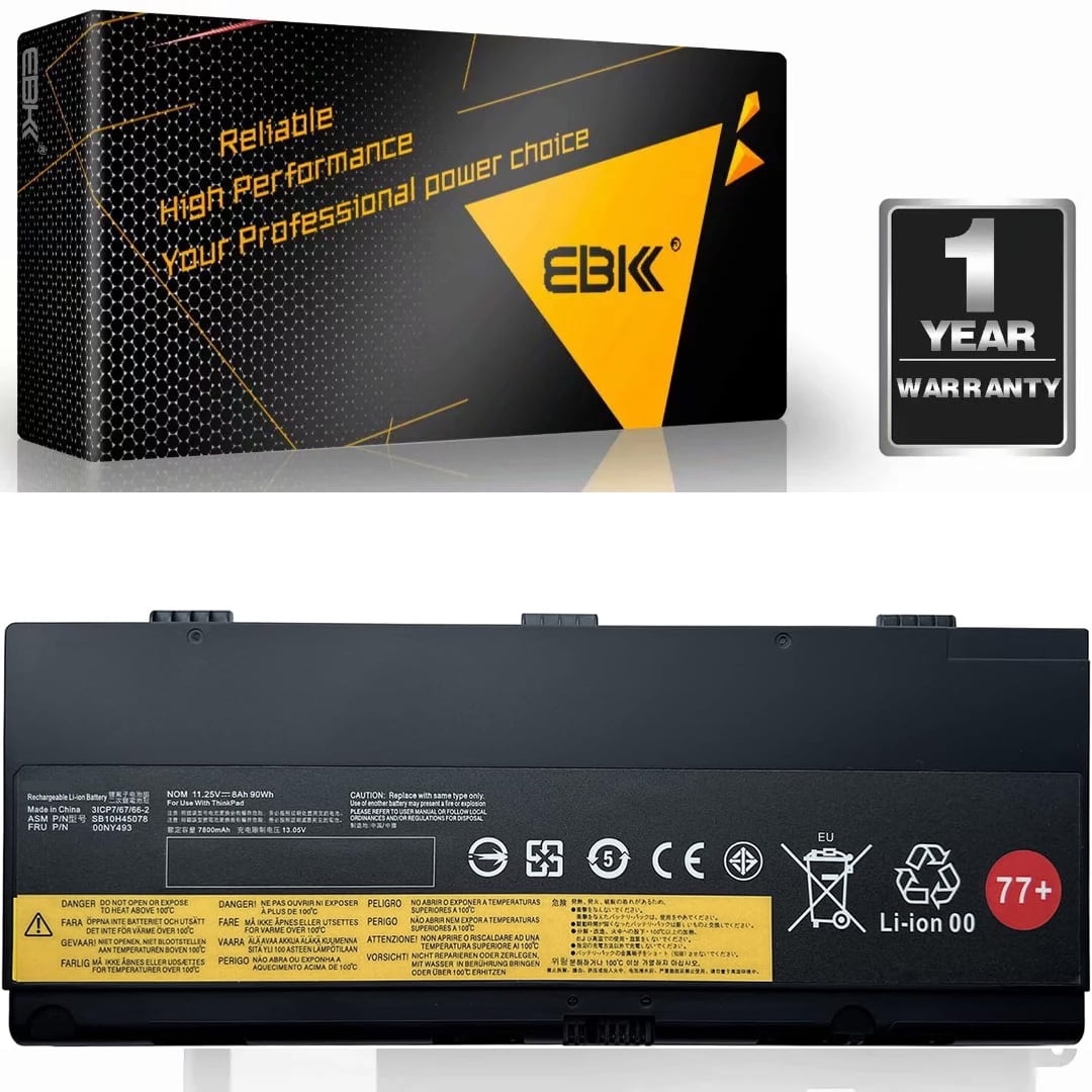 01AV477 00NY493 77+ 77++ Laptop Battery for Lenovo Thinkpad P50 P51 P52 ...