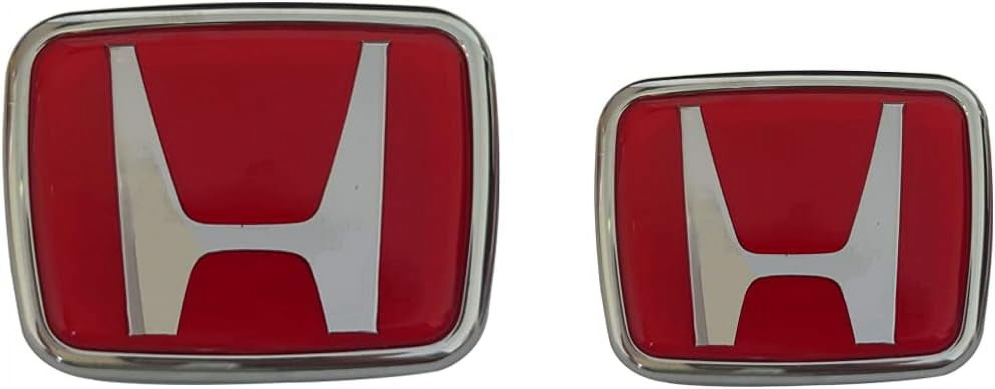 02-06 RSX Front and rear JDM red emblem set Ipc Front + 1pc Back Red ...