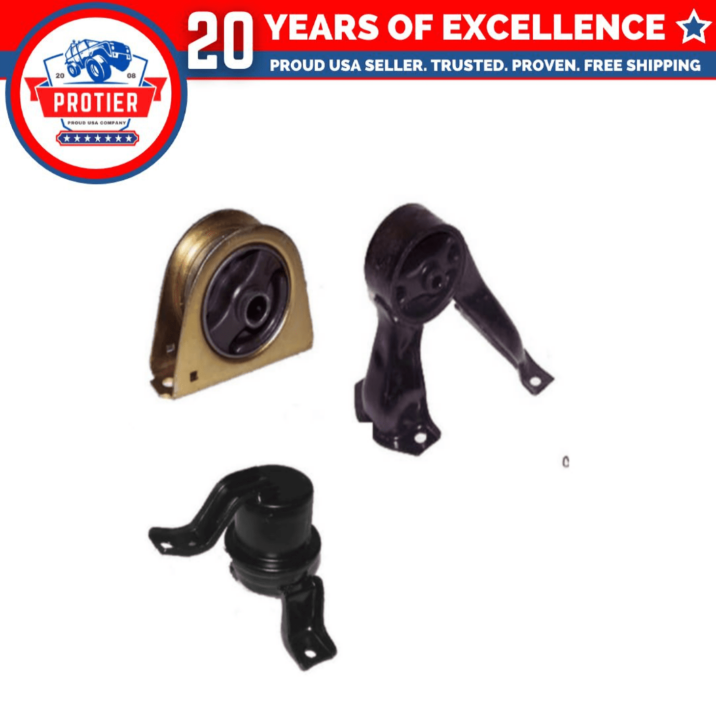 02-07 Mitsubishi Lancer 2.0L Engine Motor Mount Set from Protier ...