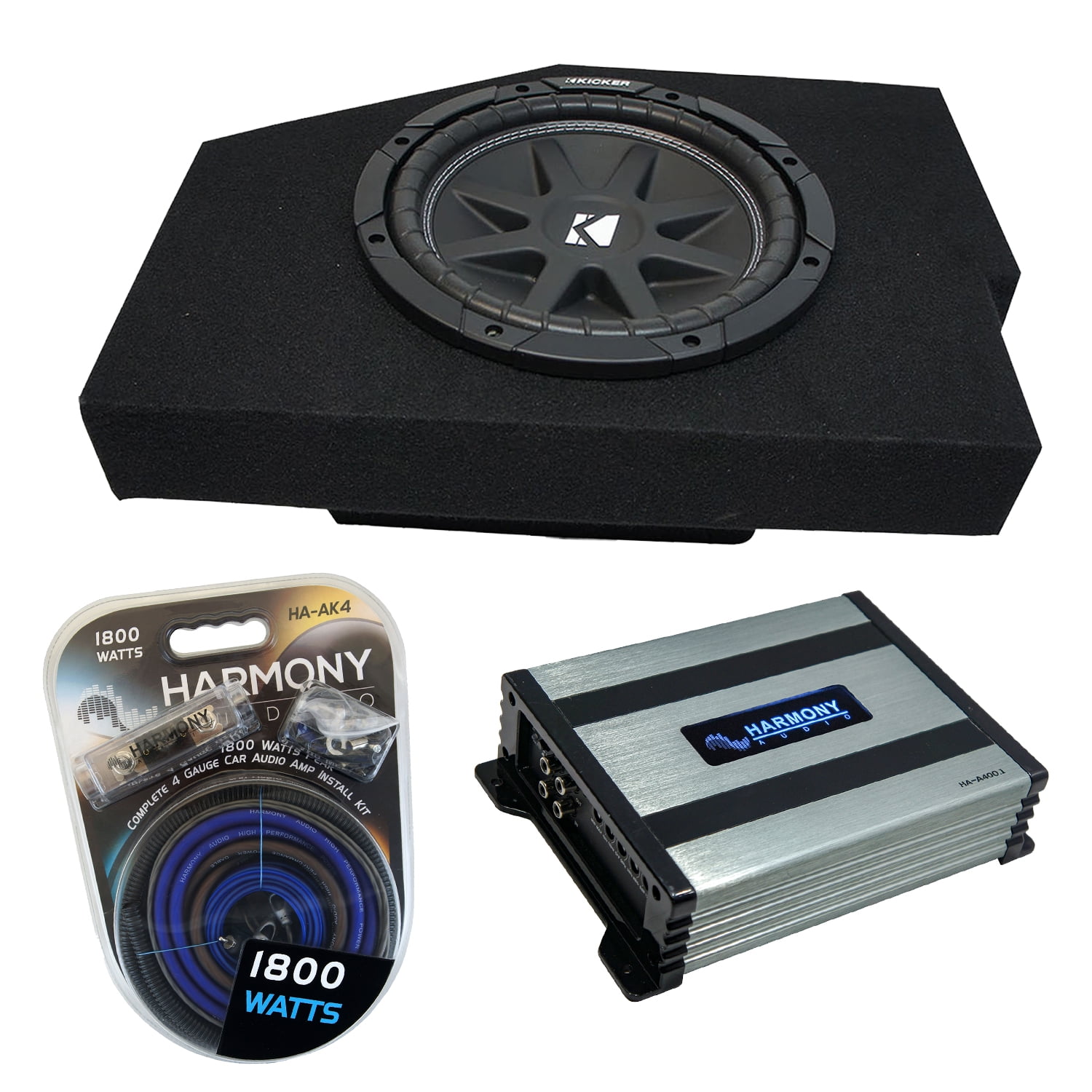"2002-2018 Dodge Ram Quad/Crew Kicker Comp C10 Single 10"" Sub Box With ...
