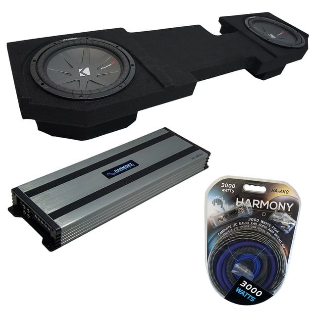 "Kicker CompR CWR12 Dual 12"" Subwoofer Speakers Enclosure for 2002 ...
