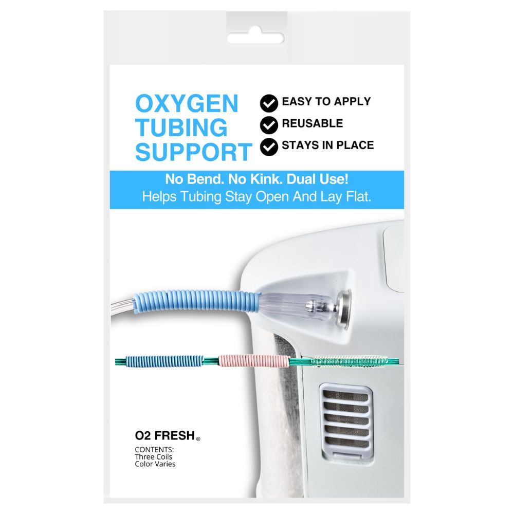 02 Fresh Oxygen Tubing and Nasal Cannula Support, Stops Crimps, Bends ...