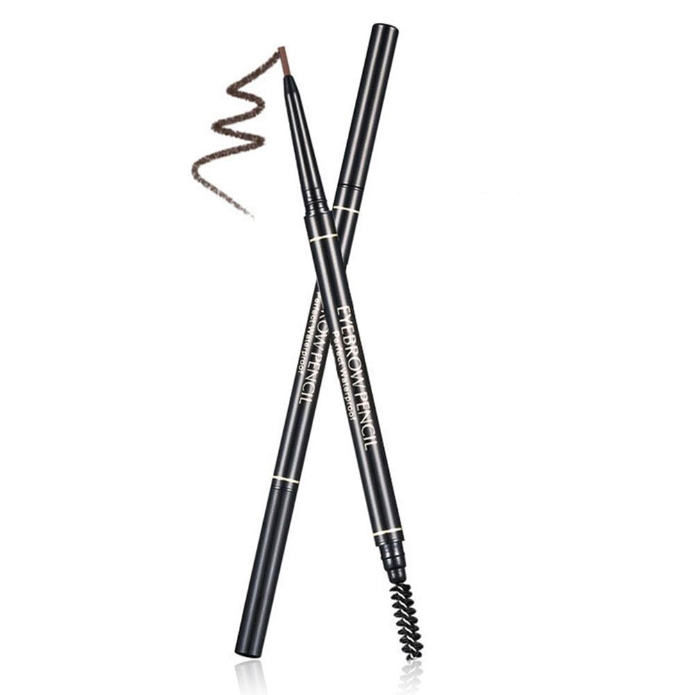 02 Light Coffee 15mm Slim Double Head Eyebrow Pencil Thin Pen Refill Thin Head Automatic