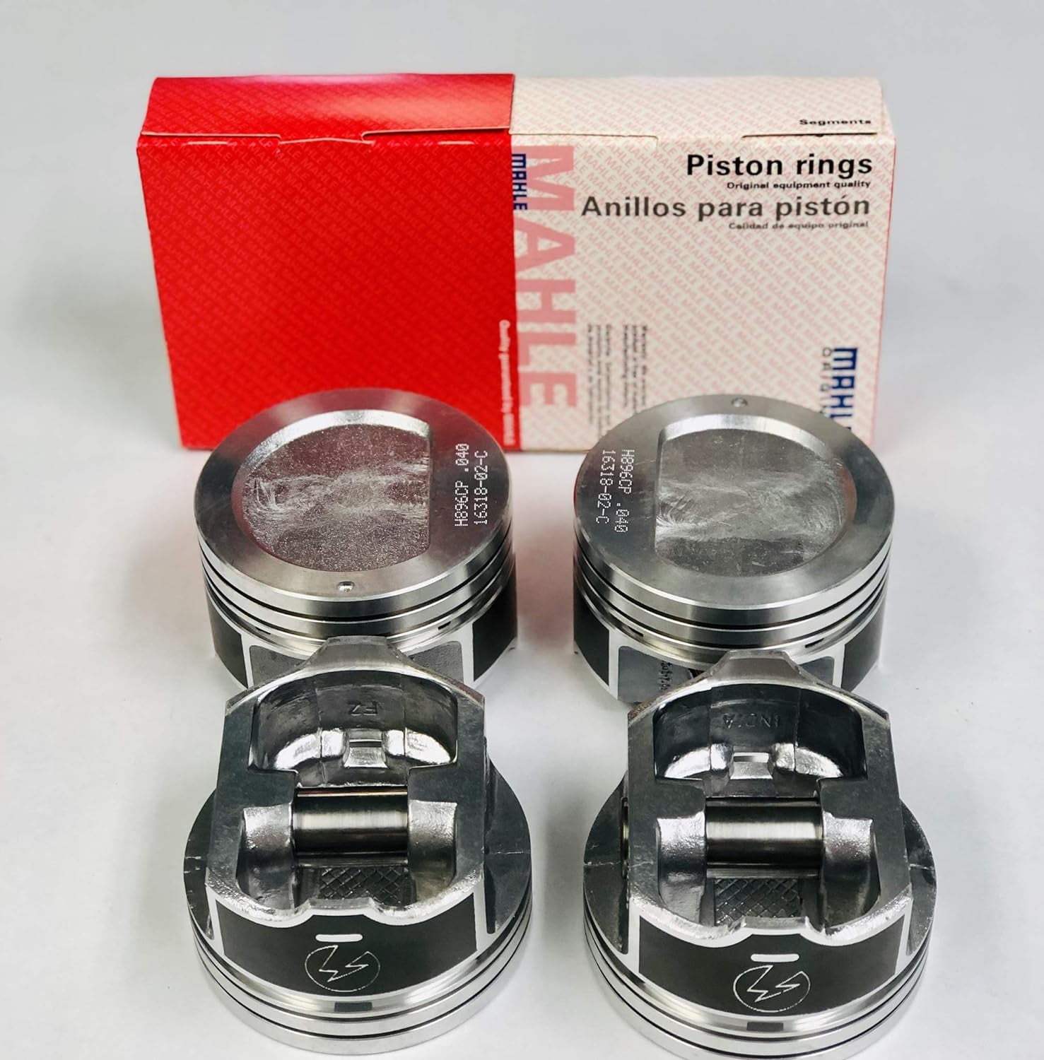 +.020 over size Dish Top Pistons & matching Rings Kit compatible with ...