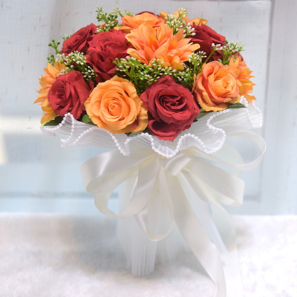 022 champagne color outdoor wedding rose forest plastic flower license ...