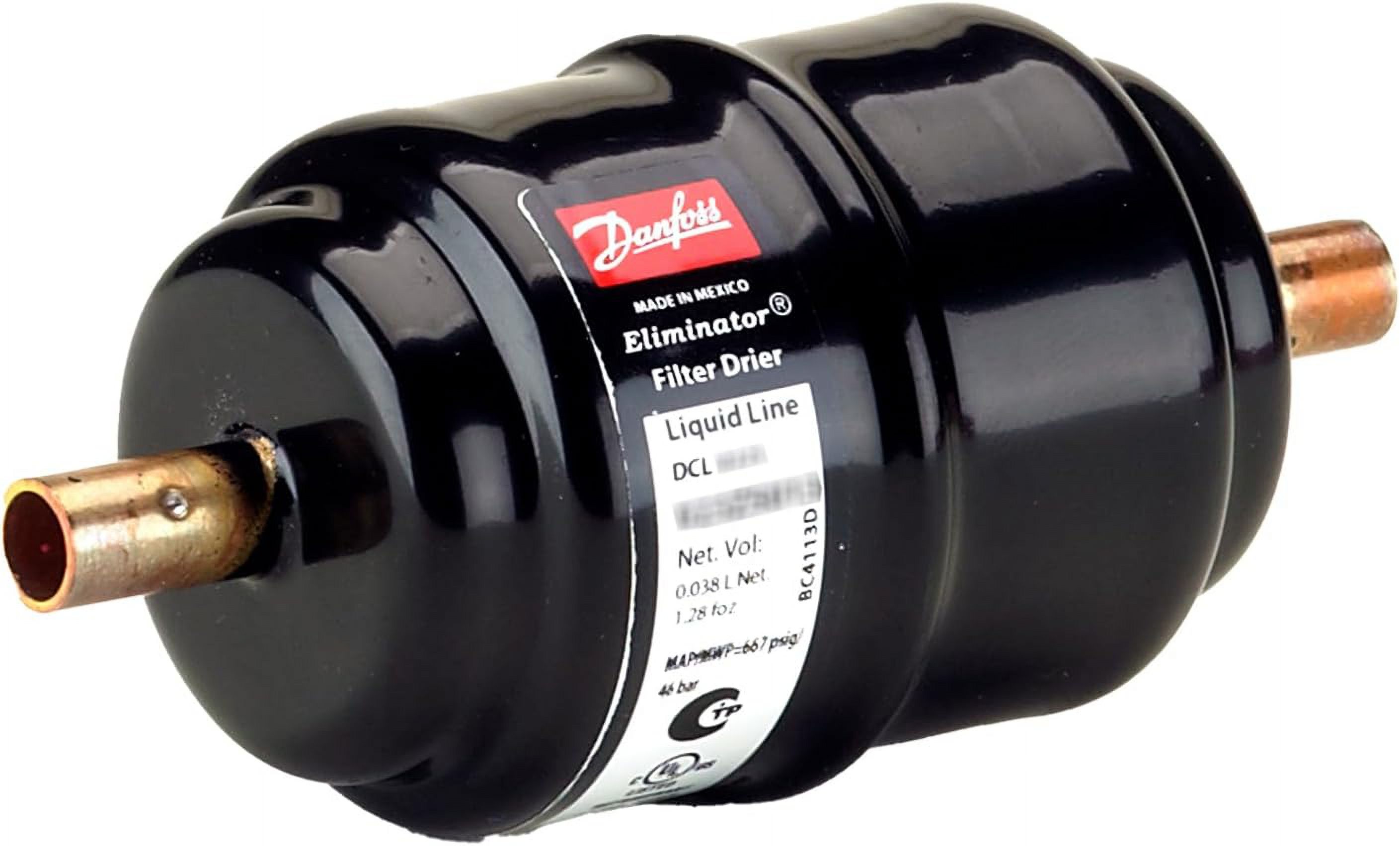 023Z5013 DCL 032S Hermetic Liquid Line AC Filter Drier, 1/4-inch Sweat ...