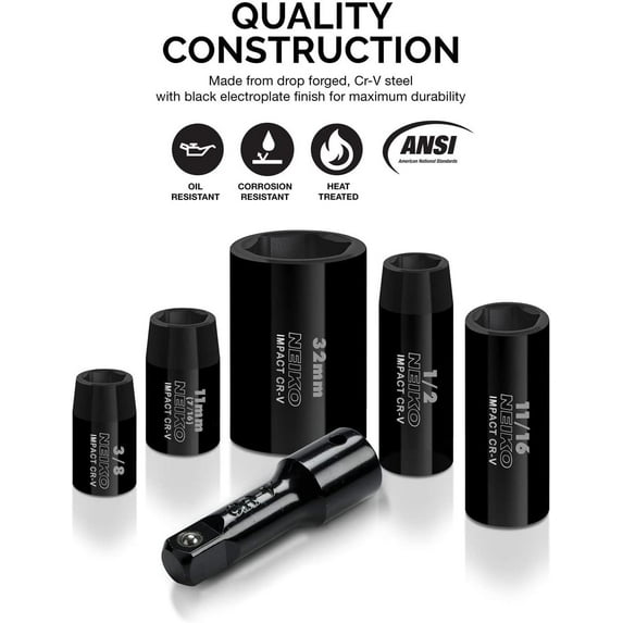 02443A 3/8" and 1/2" Drive Master Impact Socket Set | 38 Piece ...