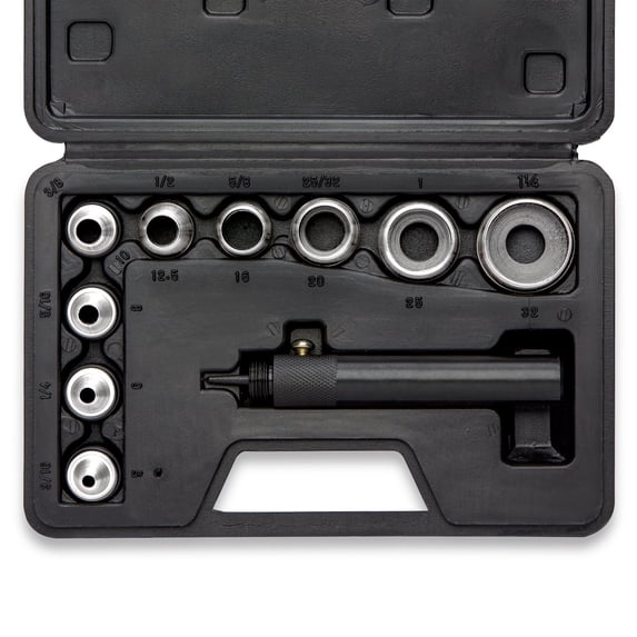 02614A Interchangeable Large Hollow Hole Punch Tool Set, 10 Piece ...