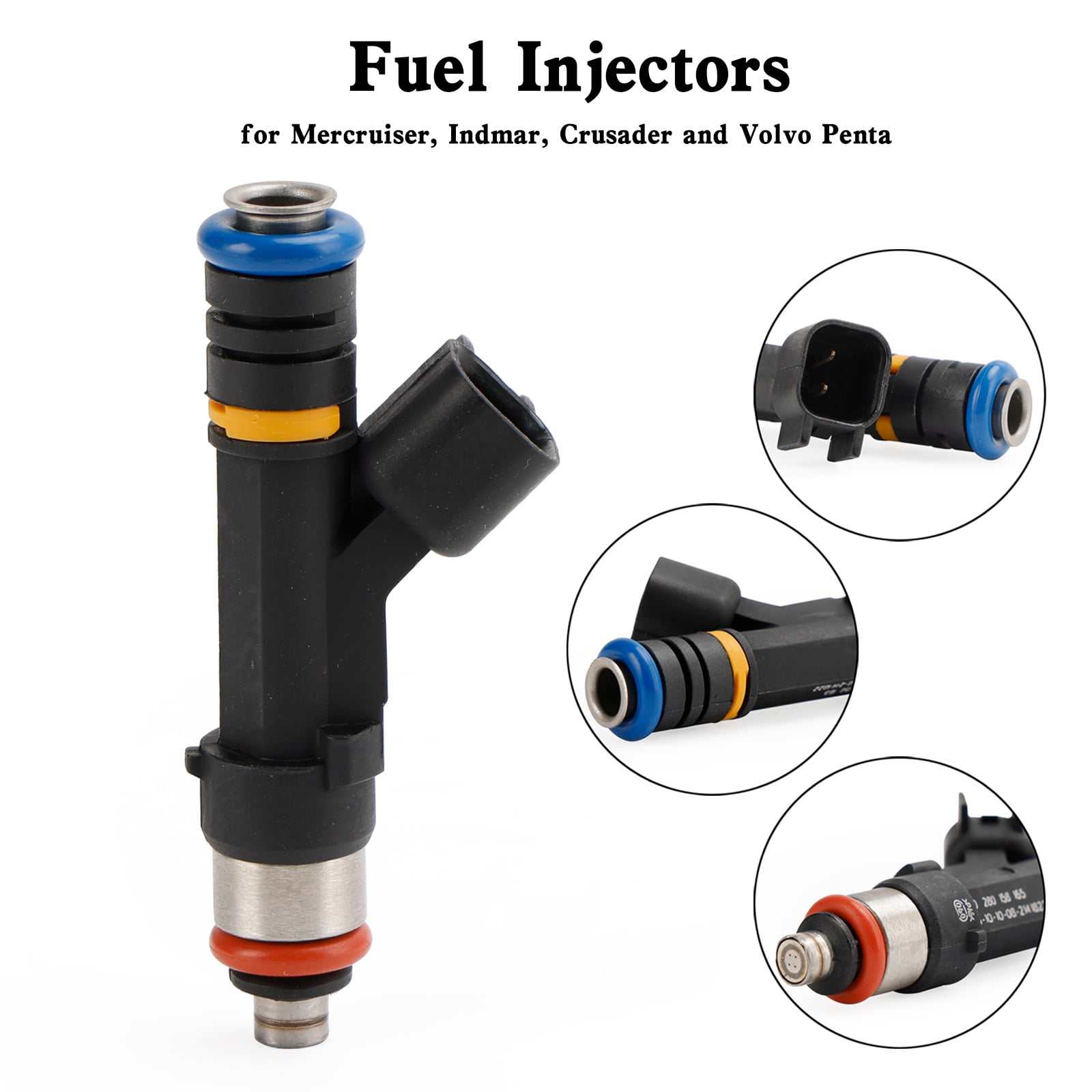 0280158165 Fuel Injectors 0280158081 879312003 For Mercruiser Volvo ...