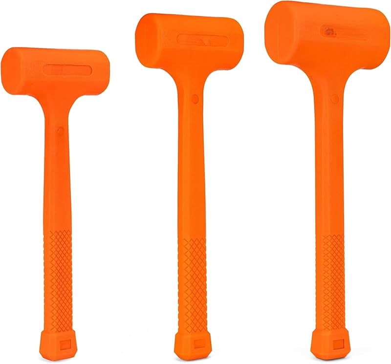 02847A 2 LB Dead Blow Hammer, Neon Orange | Unibody Molded | Checkered ...