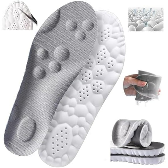 02984D Cloud Insole for Men, Cloud Soles for Women, Super Soft Comfort Insoles, U-Shape Memory ...