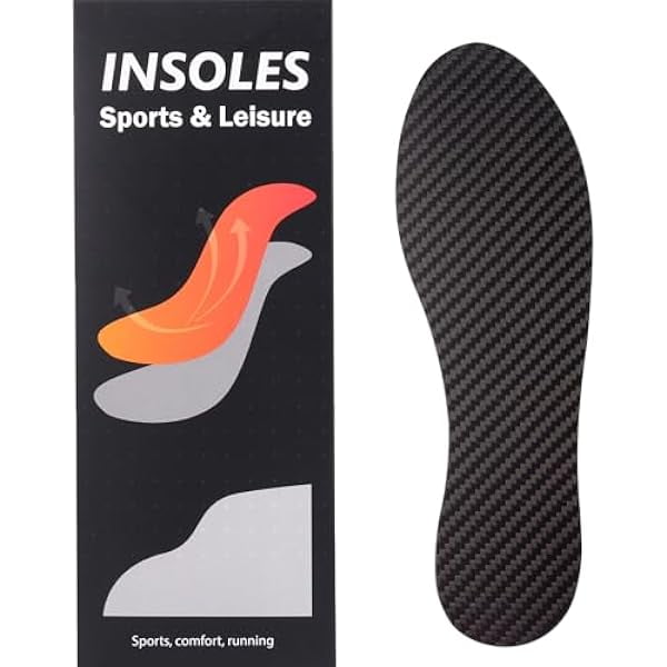 0298Carbon Fiber Insole for Men Women Rigid Carbon Fiber Shoe Insert ...