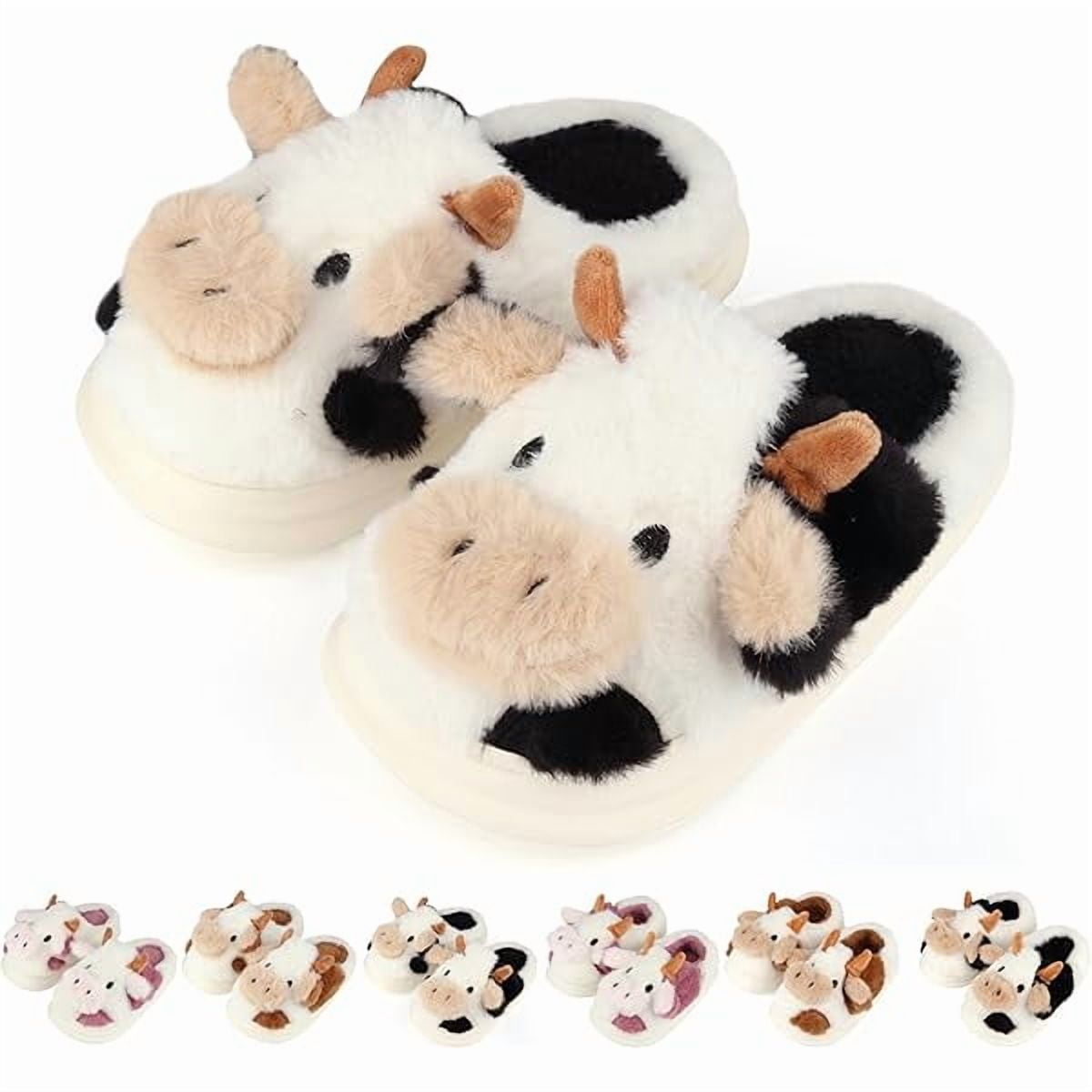 0298Kids Cow Slippers - Toddler Slippers for Boys & Girls, Cute Animal ...