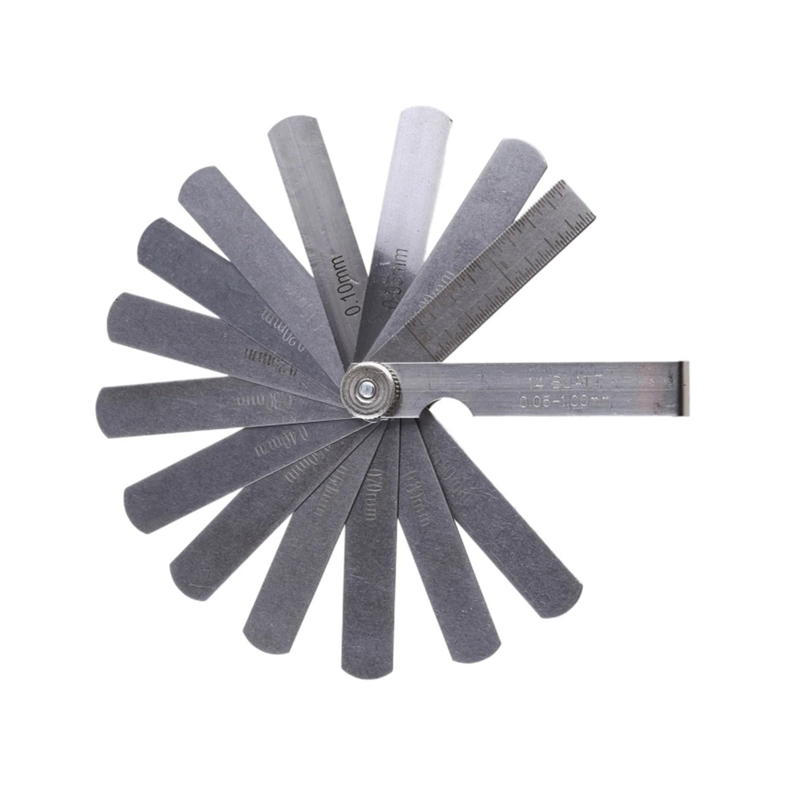 02DC Compact Feeler Gauge 14 0.05-1mm Feeler Gauge Gage Thickness ...