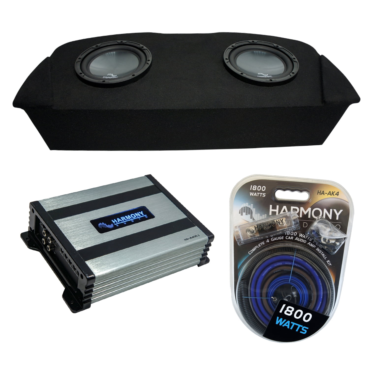 03-08 Nissan 350Z Coupe Hatch Fit Harmony R104 Dual 10" Sub Box & HA ...