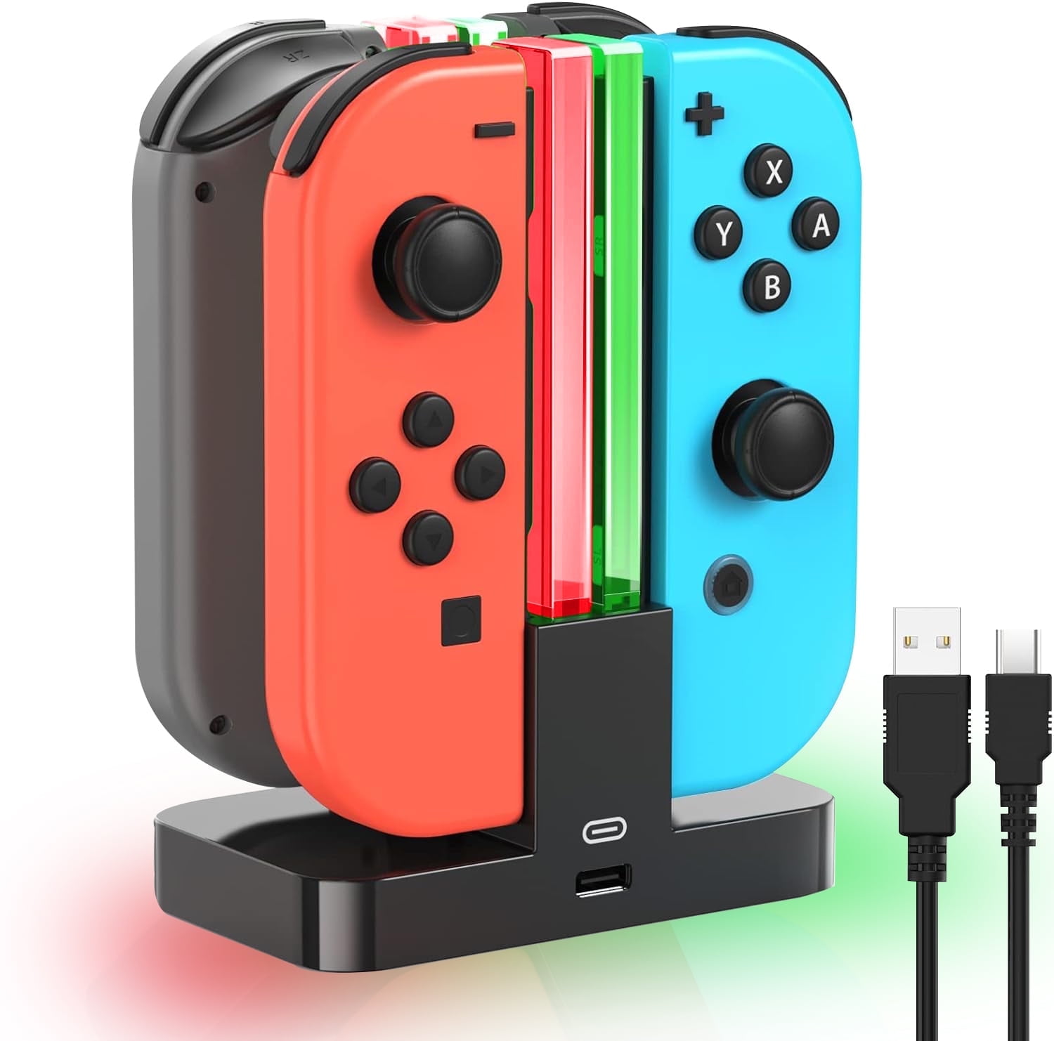 Switch Joy-Con Charger 4 Slot Charger for Switch Switch Oled, Fast ...