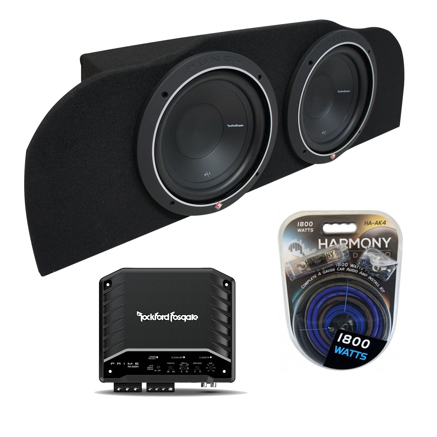 03-15 Fits Infiniti G35 Coupe Rockford P1S410 Subwoofer Dual 10 Sub Box ...