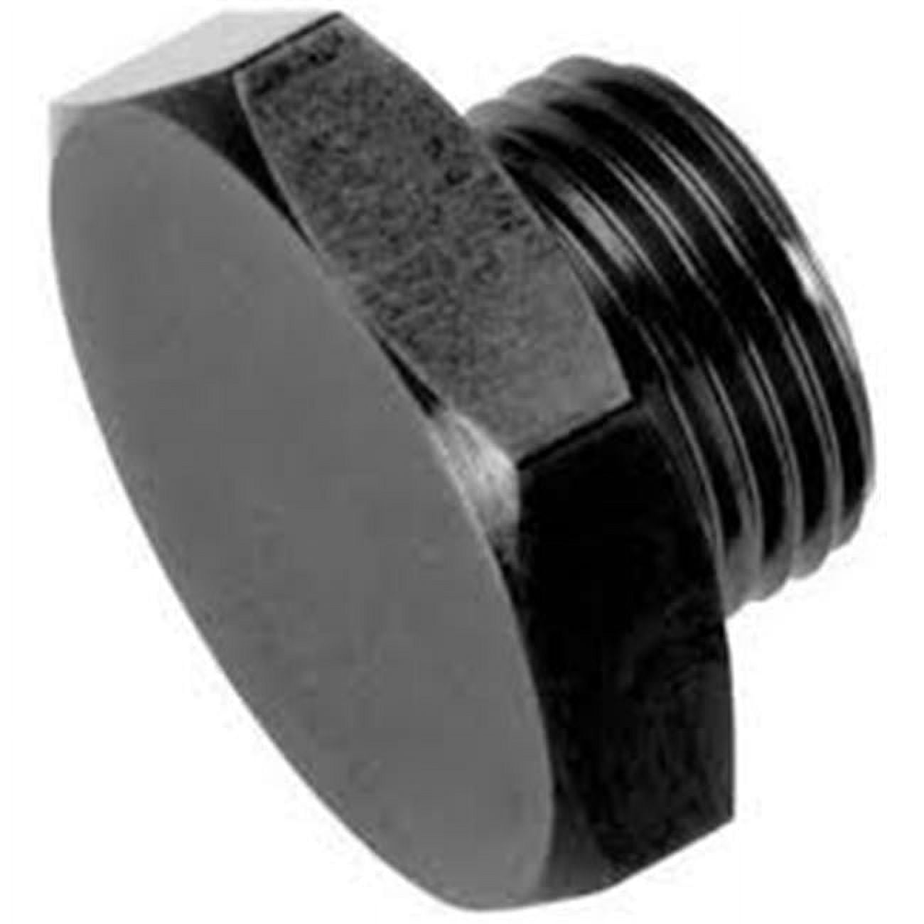 03 AN & JICStraight Thread Port Plug - Black - Walmart.com