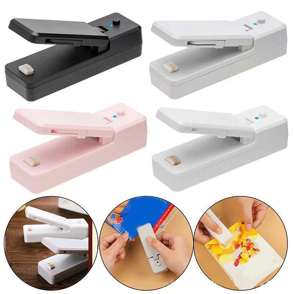 03 Rechargeable Pink Rechargeable Mini Sealer Portable Sealing Clip ...