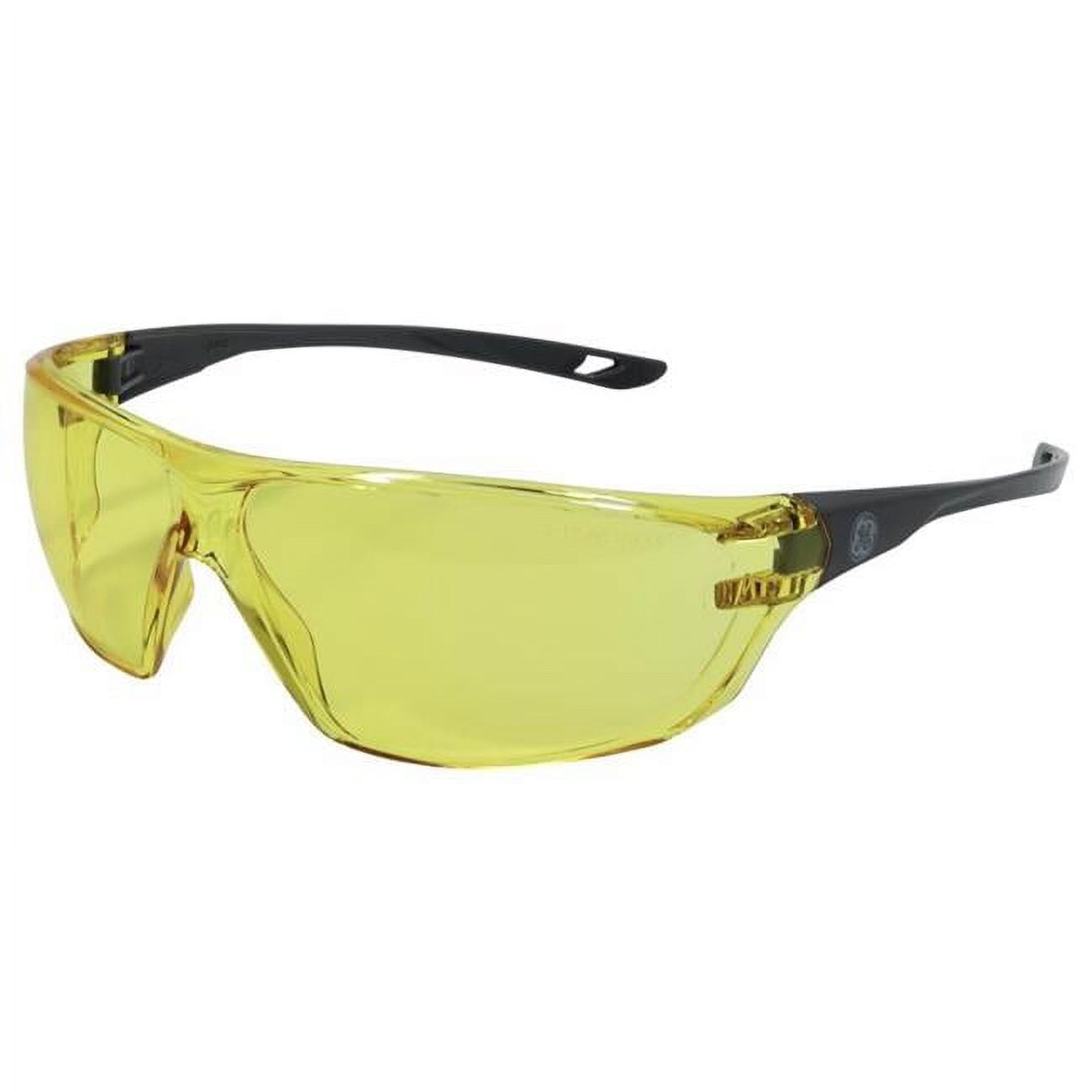 03 Series Anti-Fog Impact-Resistant Safety Glasses - Amber Lens Gray ...