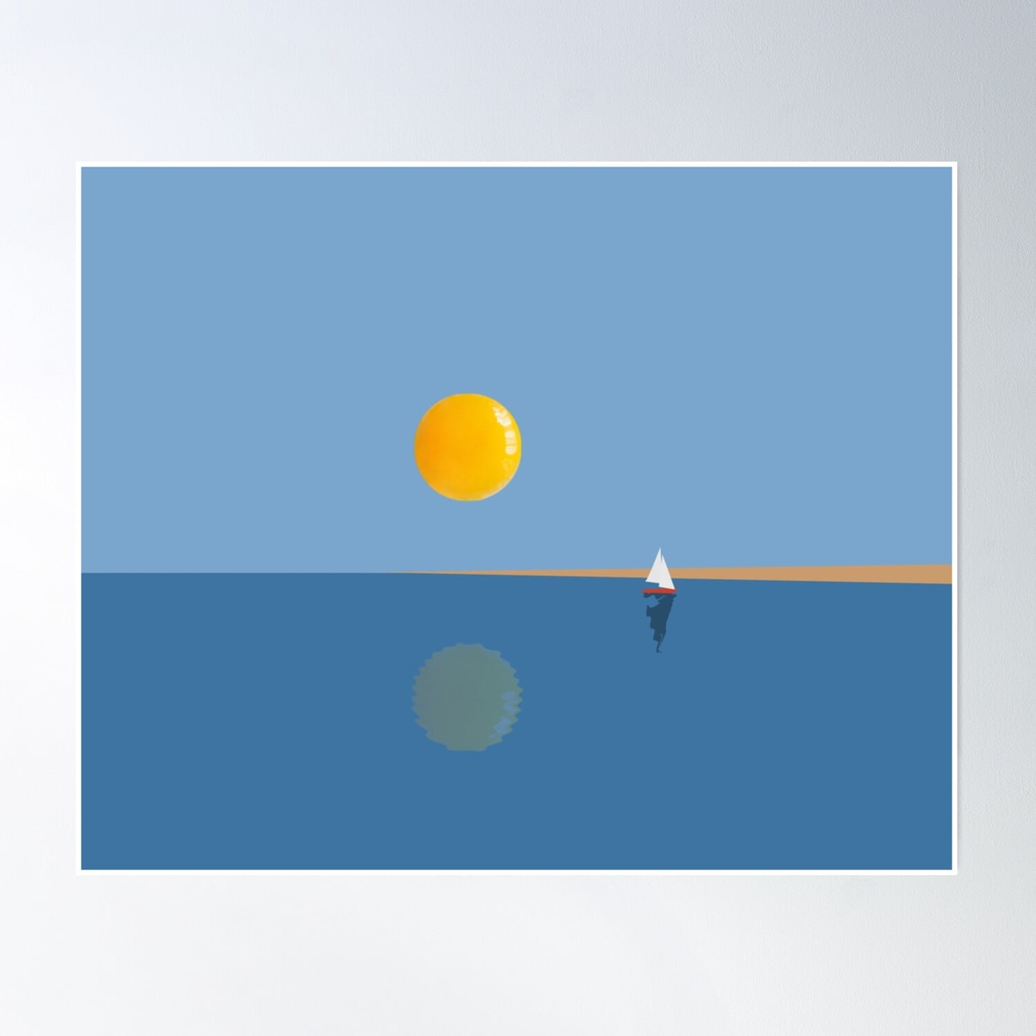 #03#Sunny Side Up Landscape Poster Wall Art, Modern Wall Decor, 24x36 ...