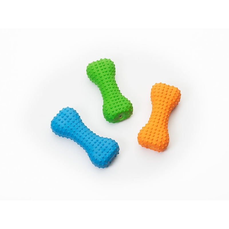 03070 6" Stuffed Latex Bone Dog Toy, Assorted Colors - Walmart.com