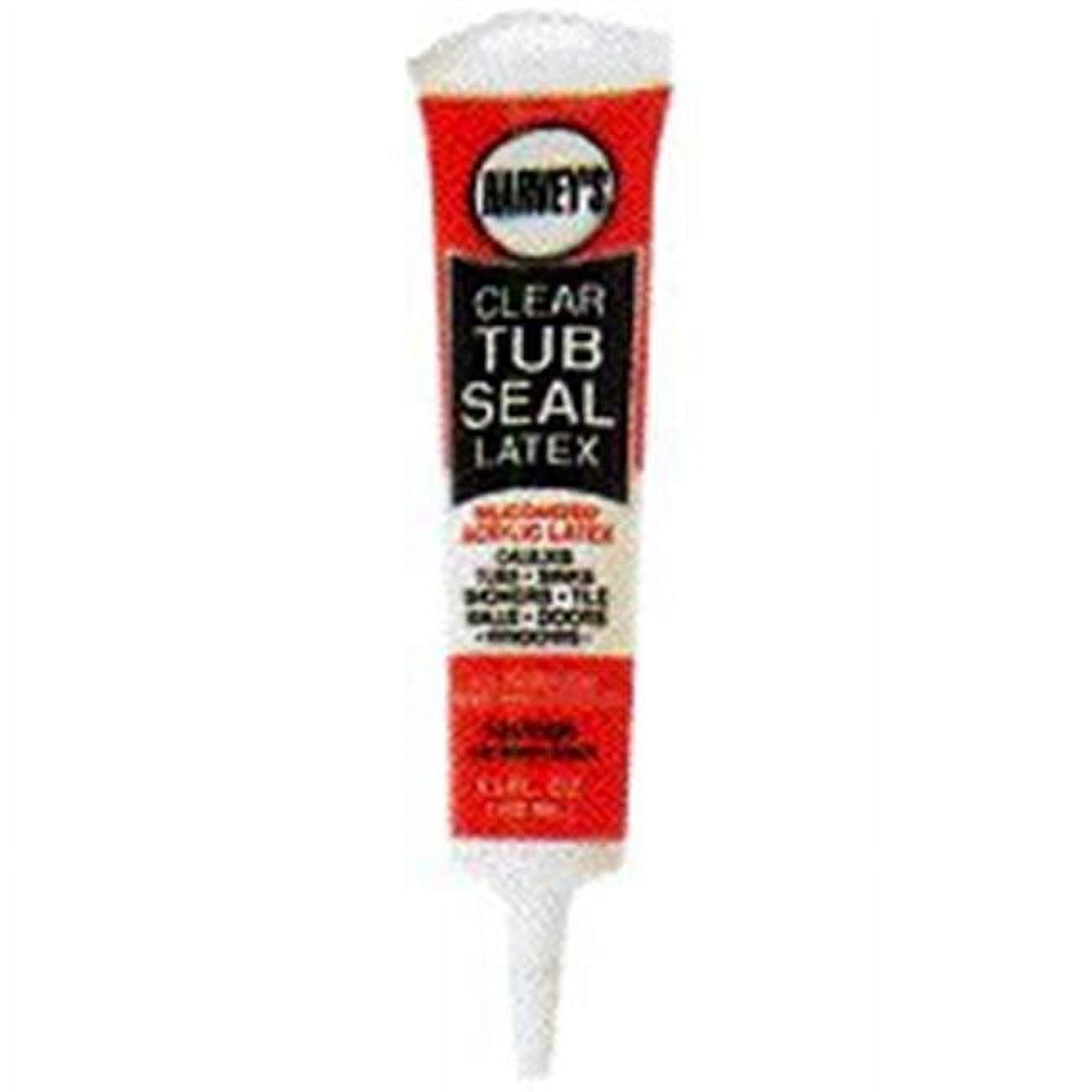 Harvey Siliconized Tub Seal White All Purpose 55 Oz Caulk Tack Free In 30 Mins