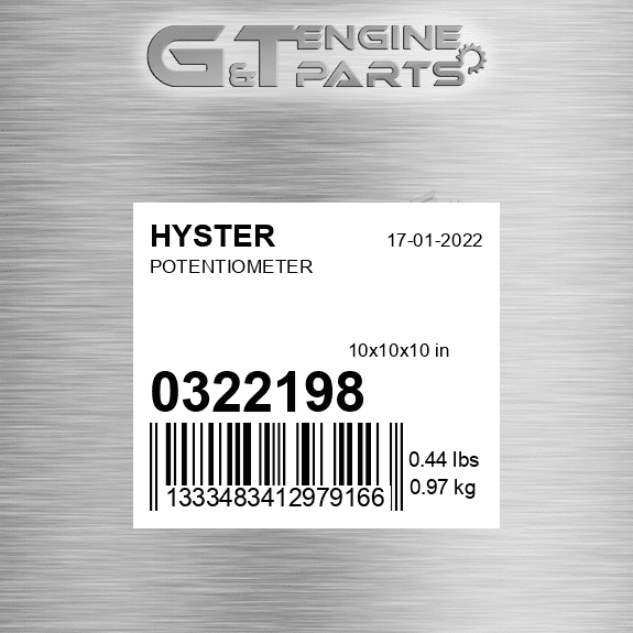 0322198 POTENTIOMETER fits HYSTER (New OEM) - Walmart.com