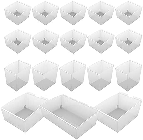 03250 Probin Storage Bin Kit Designed for PVC Slatwall, 18-Piece ...