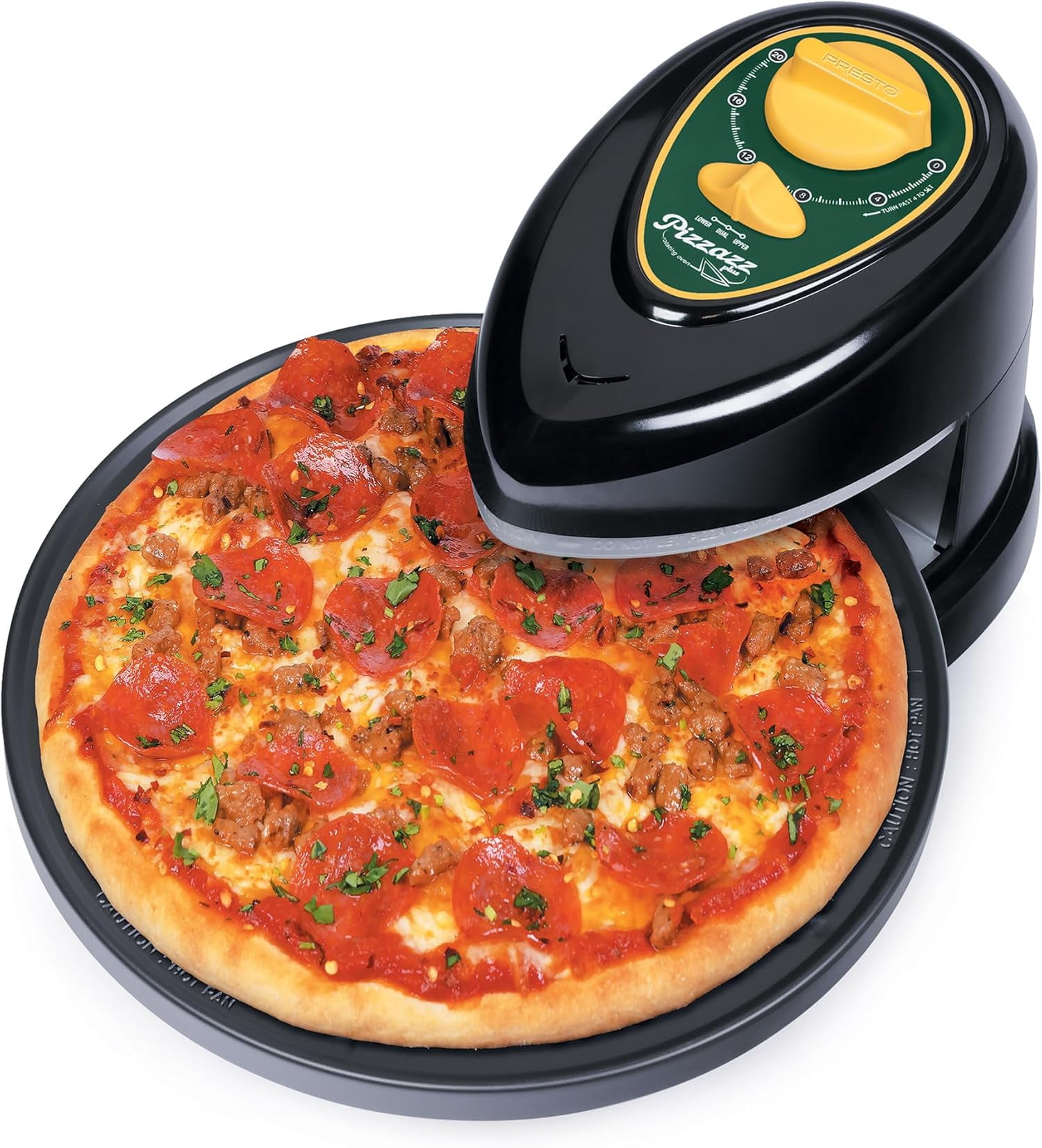 03434 Pizzaz Rotating Oven - 12-Inch, Countertop Pizza Oven, Nonstick ...