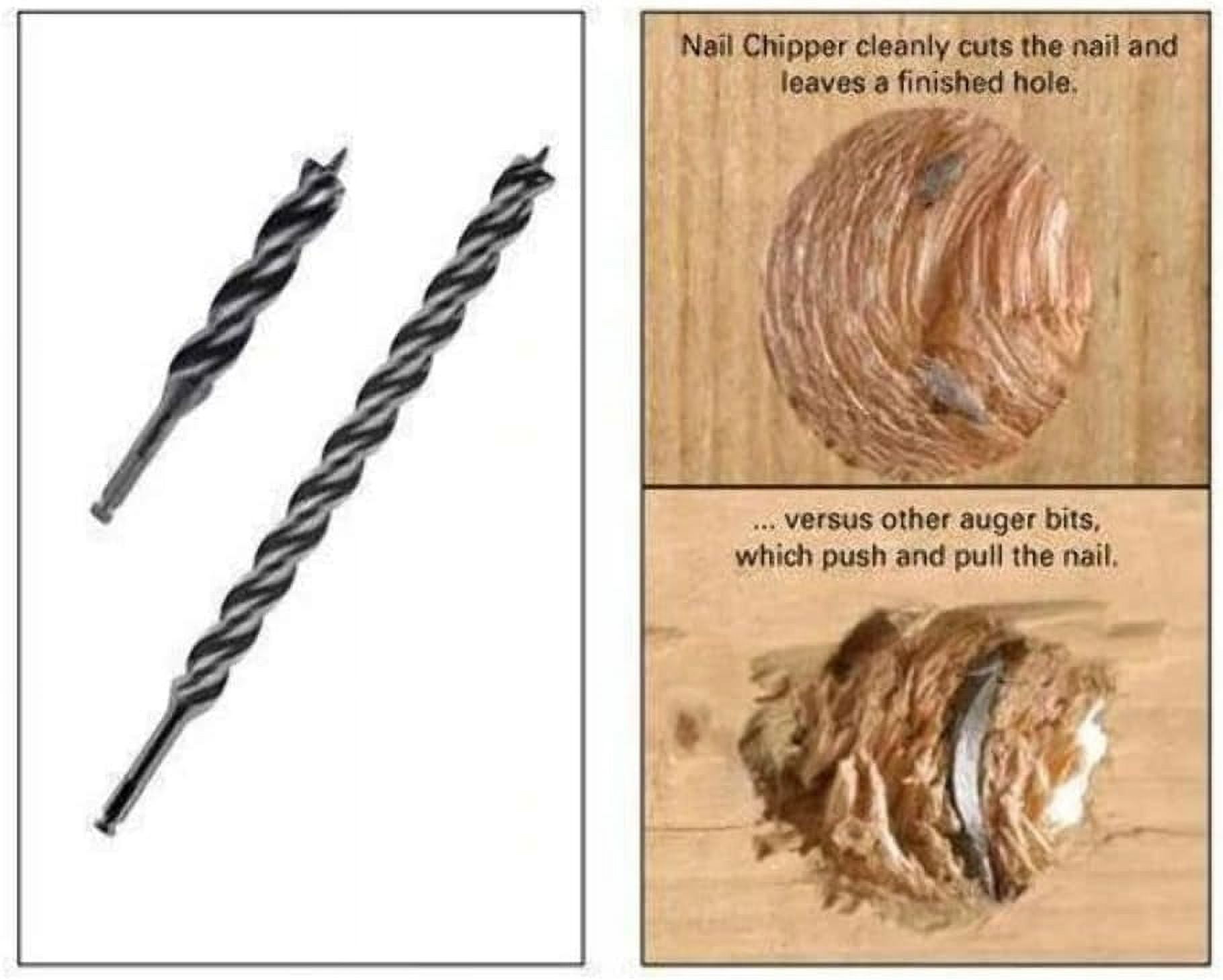 03817 Tri-Cut 1-1/4-Inch By 18-Inch Nail Chipper Auger Bit - Walmart.com