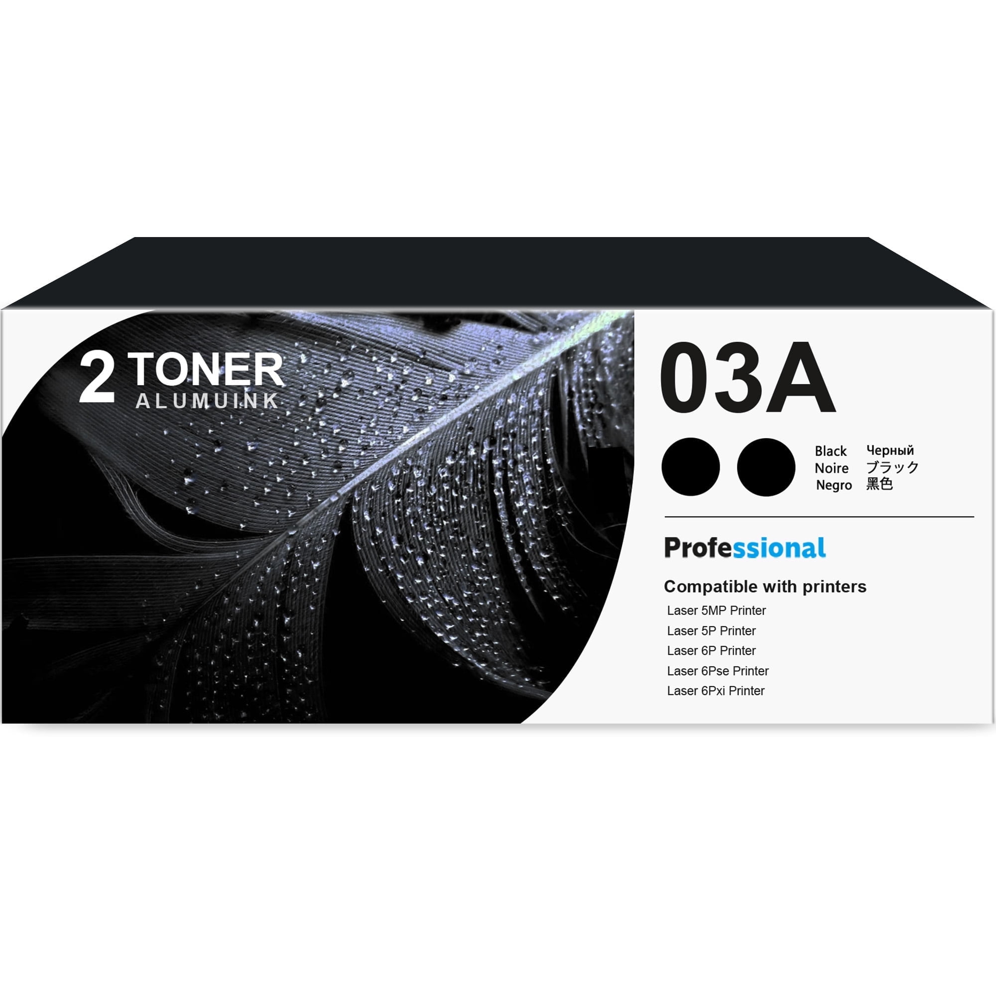 03A C3903A Toner Cartridge Balck 2-Pack Compatible for HP 03A C3903A ...