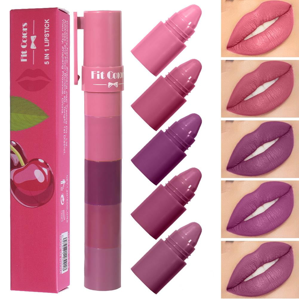 03Cherryfit Colors Fruit Five-Section Velvet Matte Lipstick 5in1 ...