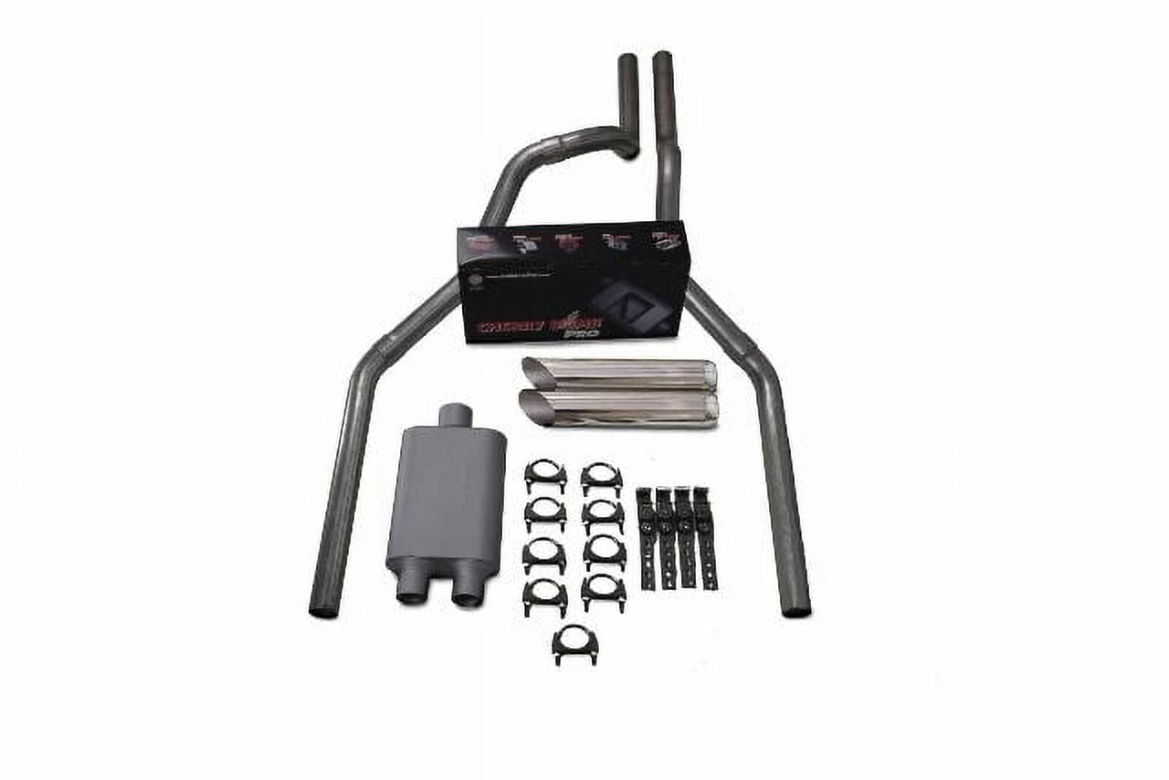 04-08 Dodge Ram 1500 2.5" Dual Exhaust Cherry Bomb Pro W/ Slash Tips ...