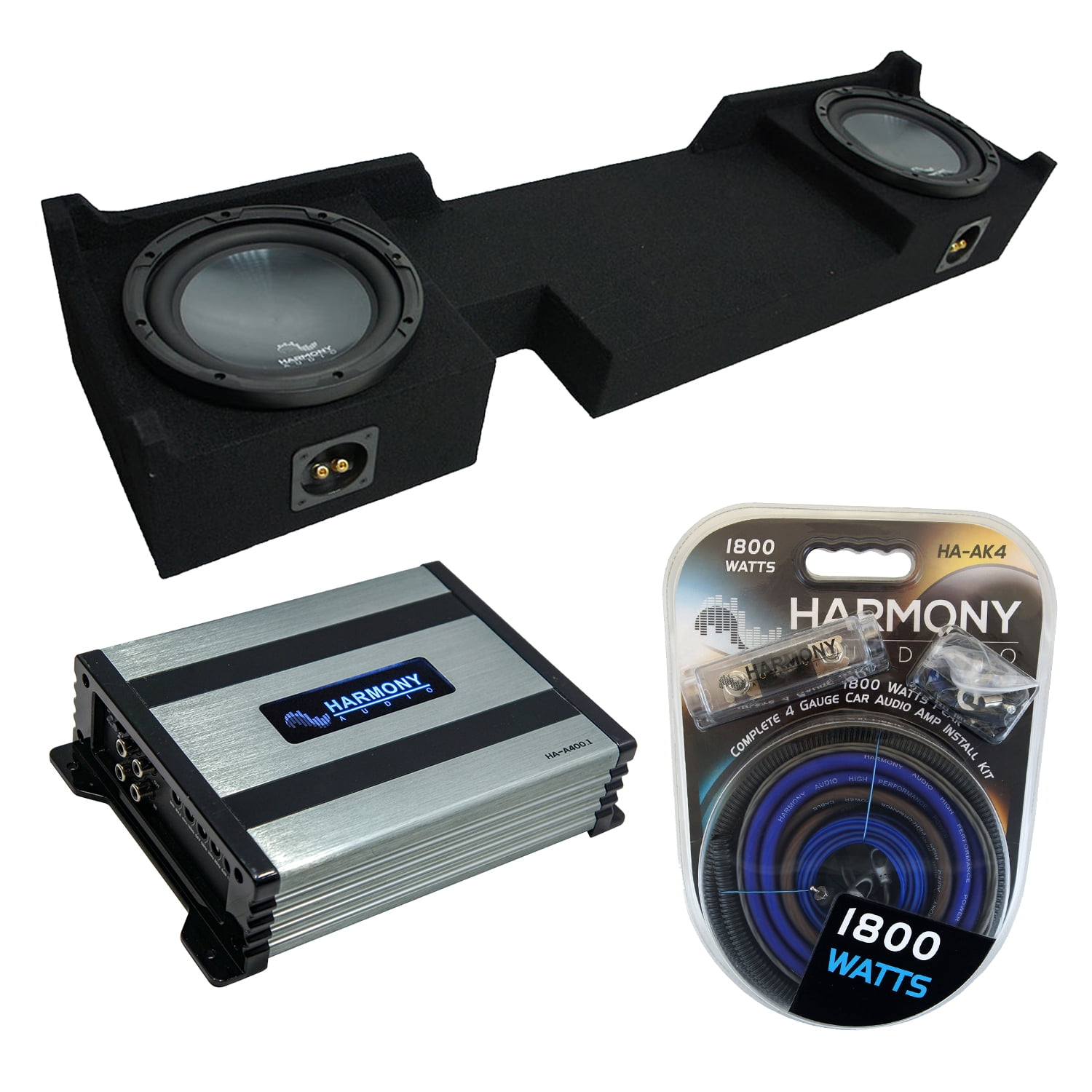 04-08 Ford F-150 Ext Super Cab Truck Harmony R104 Dual 10" Sub Box & HA ...